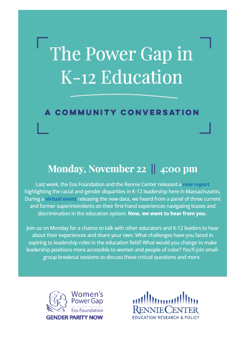 The Power Gap in K-12 Education – A Community Conversation – Women's ...